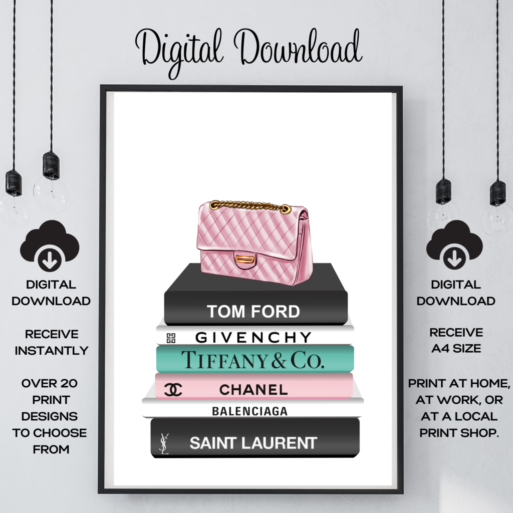 A4 Digital Download Fashion Book Stack with Bag – Made by Melissa